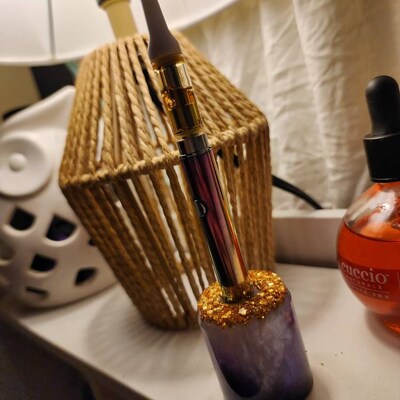 Vape Pen Stand Vape Pen Holder Handmade Rainbow Clouds and Glitter ...