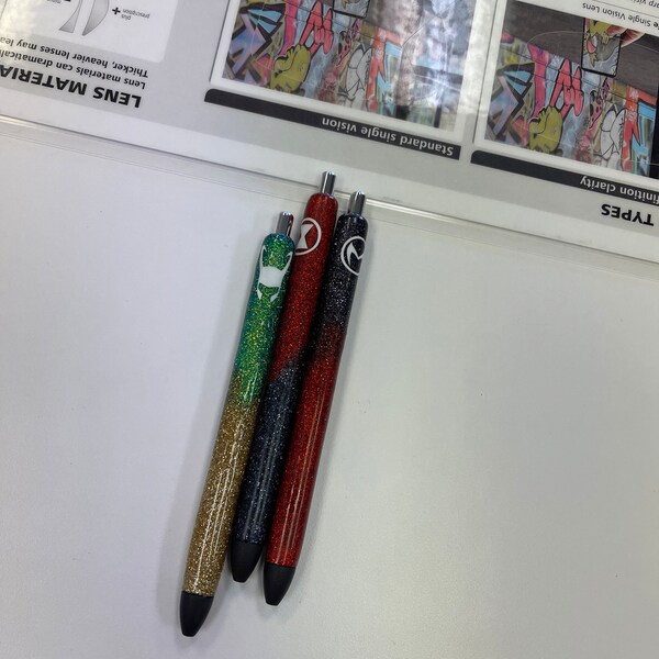 Marvel Inspired Inkjoy Gel Pens / Loki / Captain America / Iron Man ...