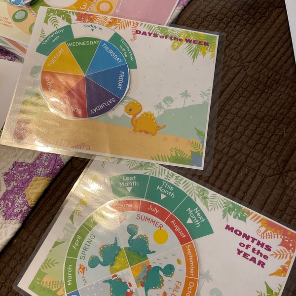 DAILY CALENDAR Morning Binder. Circle Time Printable Learning Workbook ...