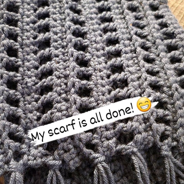 Fall Scarf Crochet Pattern - Crochet Pattern for Lightweight Gender ...