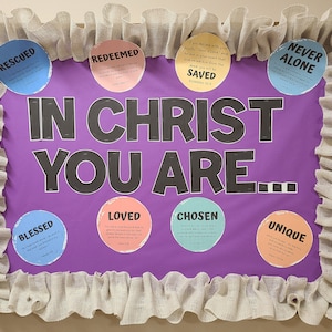 Fall Christian Bulletin Board Set Fall Bulletin Board Scripture Bible ...