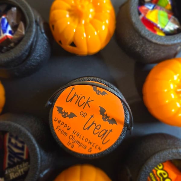 Trick or Treat Bag Stickers | Halloween Labels | Custom Halloween ...