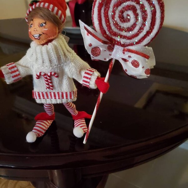 Faux Candy Pink & White Swirl Pick Candy Land Tree Topper Tree Decor ...