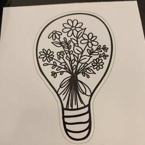 Lightbulb Plant Sticker Potted Plants Succulent Planting - Etsy