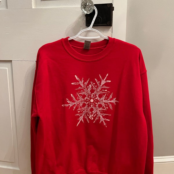 Snowflake Sweatshirt, Holiday Sweater, Matching Christmas Sweater ...