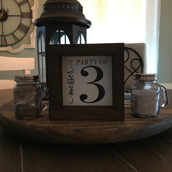 PERSONALIZED Family NAME PARTY of Sign Multiple Sizes Print Only or ...
