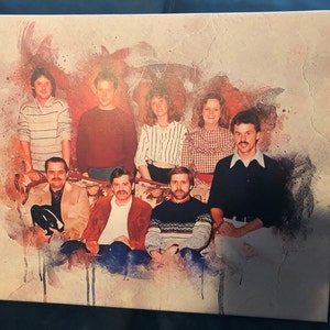 Custom Family Portrait From Photo Watercolor From Photo Family Portrait ...