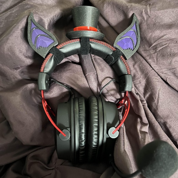 Bat Ears for Headphones - Bat Ear Attachments - Cosplay Headband Ears ...