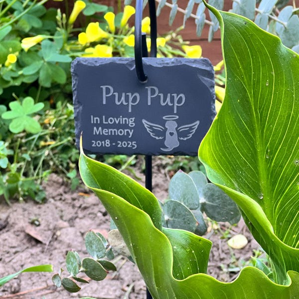 Pet Chicken Hen Memorial Garden Sign With Hanging Stake - Honor Your ...