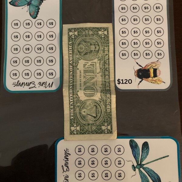 Butterfly, Dragonfly, Bee Mini Savings Challenge | Digital Download - Etsy