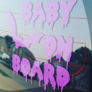 Baby Bat on Board Car Decal - Etsy