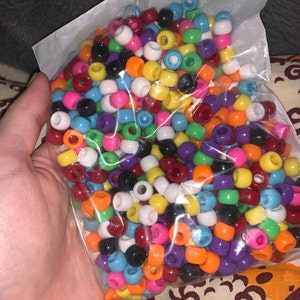 1000 Transparent Multi Colors 7x4mm Mini Pony Beads Made in | Etsy