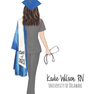 Personalized Nurse Graduation Print, Nurse Print, Nursing School ...