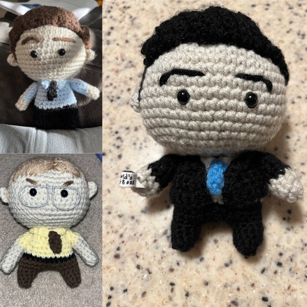 Digital Pattern Bundle: the Office Character Collection, Crochet Doll ...