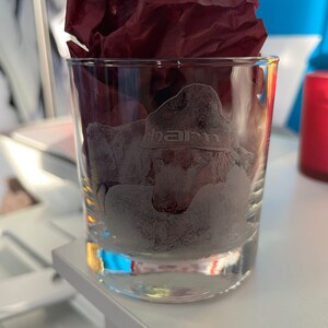 Etched Rocks Glasses whiskey Glass, Picture on Glass, Family Photo ...