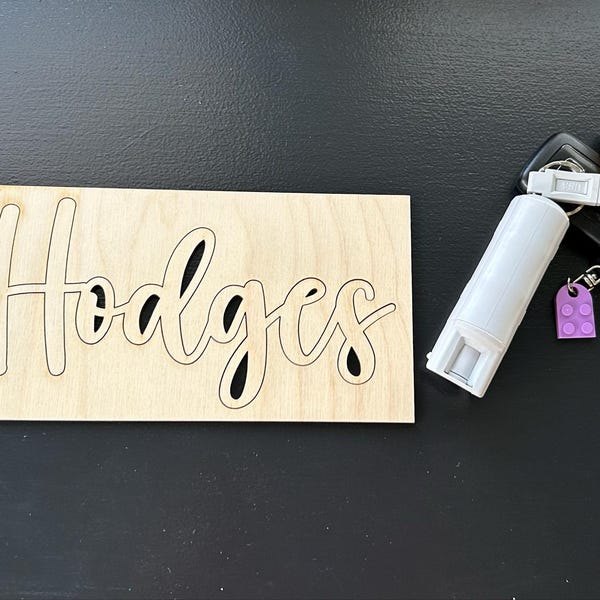 Custom Baltic Birch Wood Word Cutout: Personalized Name, 3D Lettering ...