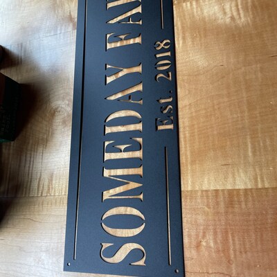 Personalized Sign Wedding Gift, Metal Wall Art, Metal Signs, Infinity ...