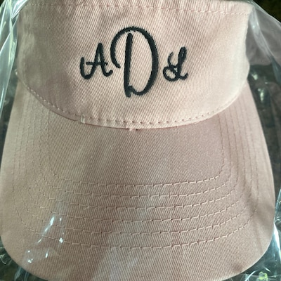Custom Text Distressed VISORS Embroidered Visor Monogrammed ...