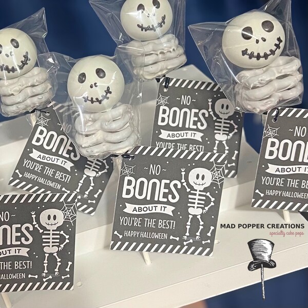 No Bones About It Halloween Thank You Tags Employee Appreciation Staff Recognition Teacher ...