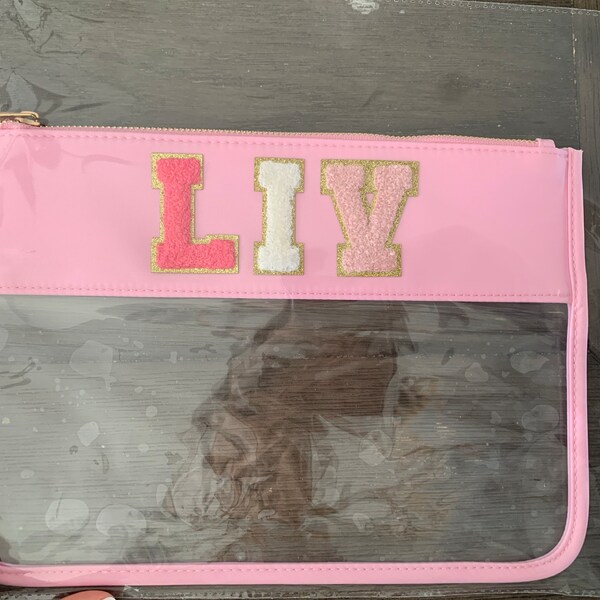 Zipper Bag, Bikini Pouch, Name Pool Bag, Wet Dry Pool Pouch, Beach Bag ...