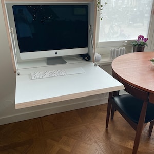 27 Monitor Desk Office Desk Home Office Work Space Modern Desk Space ...