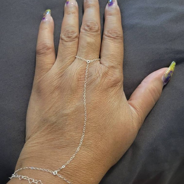 Simple Hand Chain Bracelets in 14K Gold Filled and Sterling Silver ...