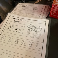 26 Printable Alphabet I Know My Letters Worksheets. - Etsy Australia