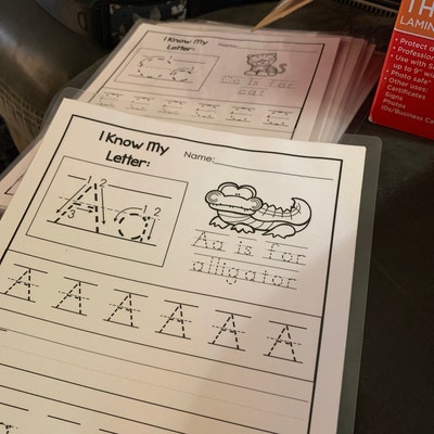 26 Printable Alphabet I Know My Letters Worksheets. Preschool-kdg ...