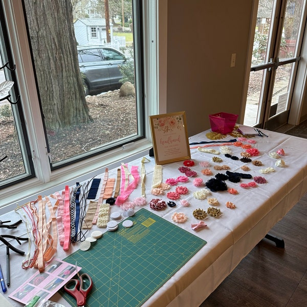 Printable Headband Station Set With Signs and Tags, Make a Headband ...