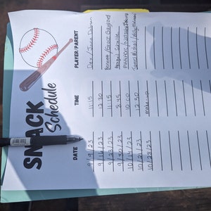 Class Party Snack Sign up Sheet | Class Party Snack Sheet | Neon Class ...