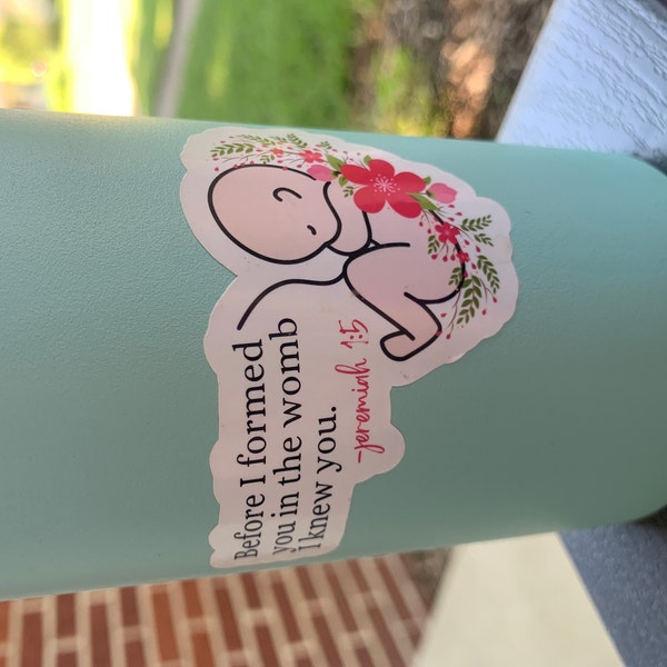 Pro Life Sticker for Laptop, Pro Life Vinyl Sticker for Water Bottle ...