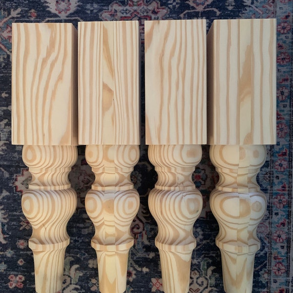 5 X 12 Coffee Table Leg Balustrade Hand Turned - Etsy