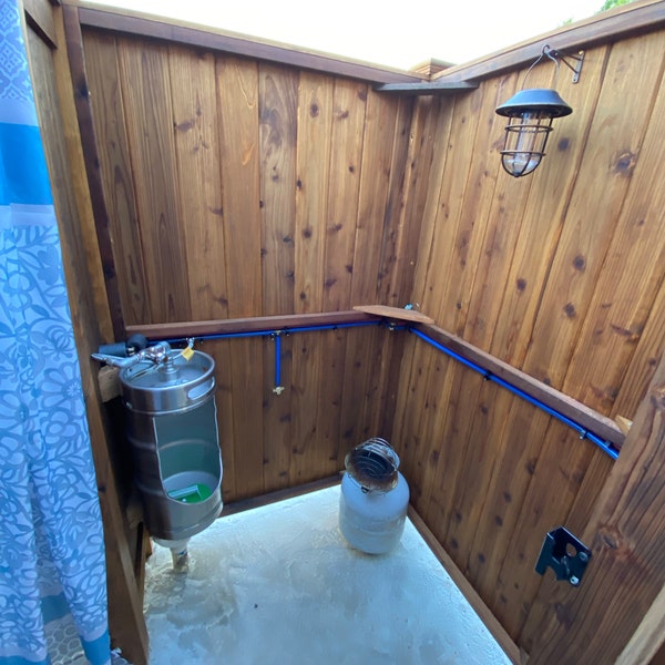 1/2 Beer Keg Urinal With Flusher – Handmade From Real Keg | Unique ...