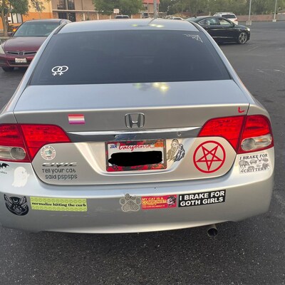 Funny i Brake for Goth Girls Window Decal BUMPER STICKER Gothic Vampire ...