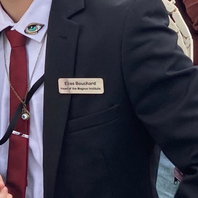 Personalised Premium Name Badge Staff ID Tag With Pin Design Your ...