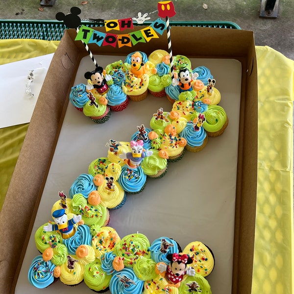 Mickey Mouse Clubhouse Birthday Cake Bunting Topper - Oh Two-dles Cake ...