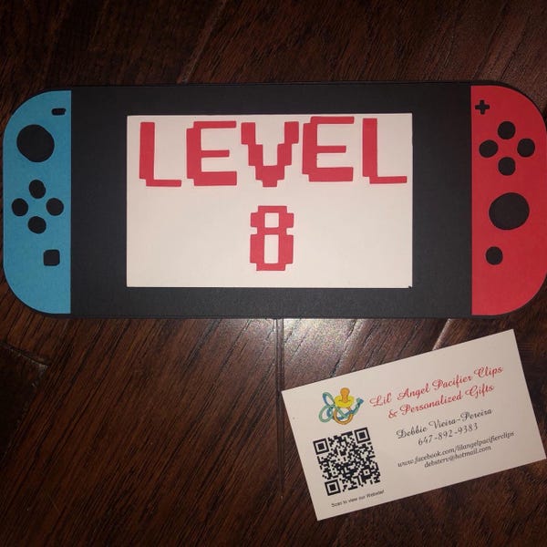 Video Game Birthday Card Svg, Switch Birthday Card Svg, Switch Cut File ...