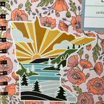 Minnesota Weatherproof Sticker Durable Vinyl Decal High Quality State ...