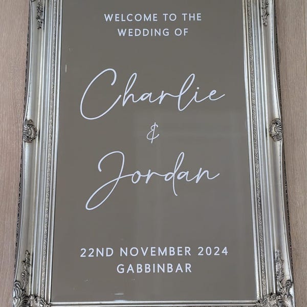 Custom Engagement Party Wall Decal DIY Engagement Sign Backdrop Name ...