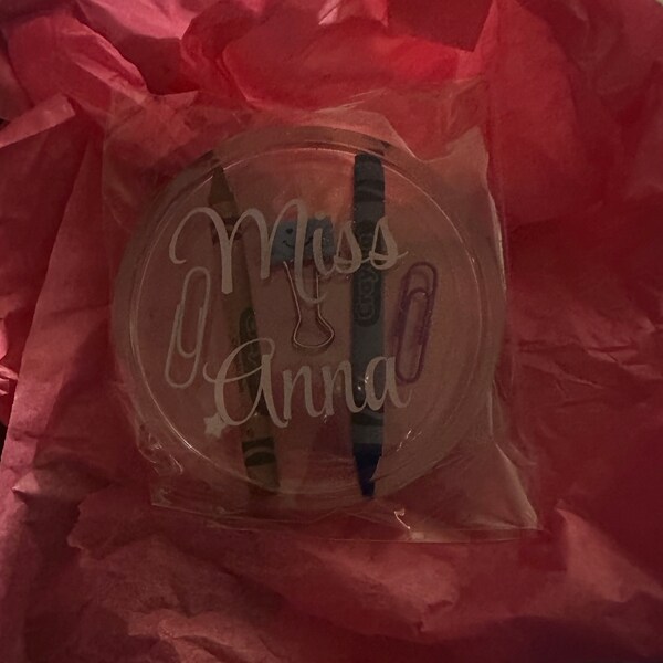 Personalized Teacher Appreciation Coaster, Gift for Teacher, Teacher ...