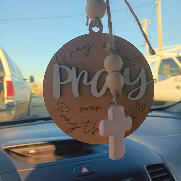 Religious Car Charm,jesus, Faith Charm, Car Mirror Charm, Christian Car ...