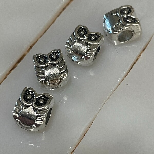 5 Treble Clef Big Hole Beads, Silver Color Big Beads, Large Hole Music ...