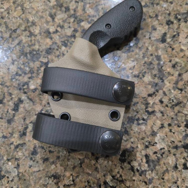 Gerber " Strongarm " Kydex Sheath, With Adjustable Polymer Belt Attachment, Pancake Style, Mil ...