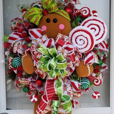Gingerbread Wreath Kit Wreath Kit Wreath Attachment Wreath - Etsy