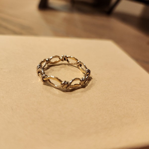 Luxury Gold Surf & Sand Ring by Ron Vick Jewelry | Handcrafted 14K ...