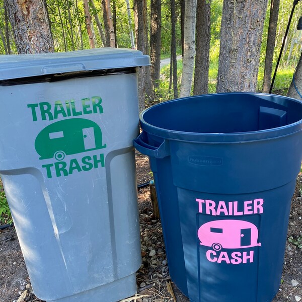 Trailer Trash Sticker | Trailer Trash Vinyl Sticker | Trailer Sticker ...