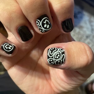 Large Number Nail Stickers Old English Birthday Year or Angel - Etsy