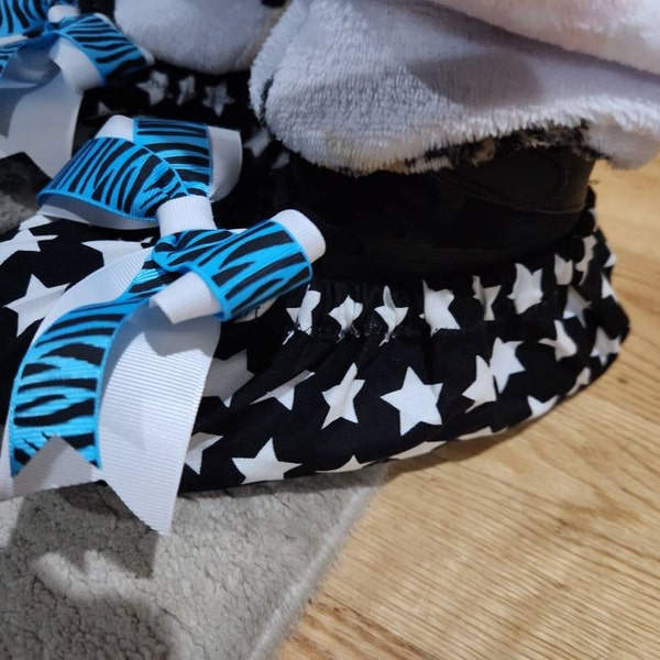 Custom Made Cheer Shoe Covers - Stacked Bow - Pattern Cover - Many ...
