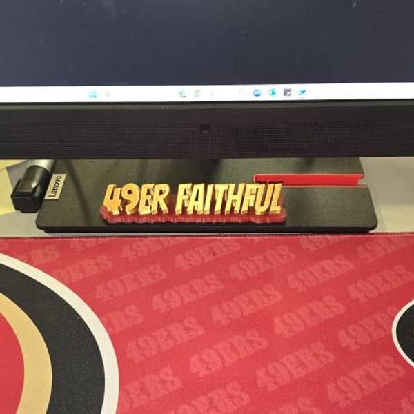 49er Faithful Desk Display - Etsy