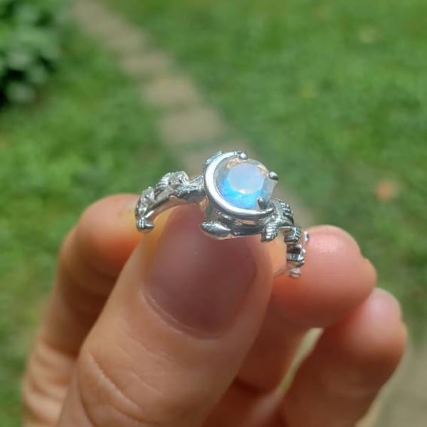 Unique Multi Gemstone Box Ring, 14K Solid Gold Baguette Garnet ...